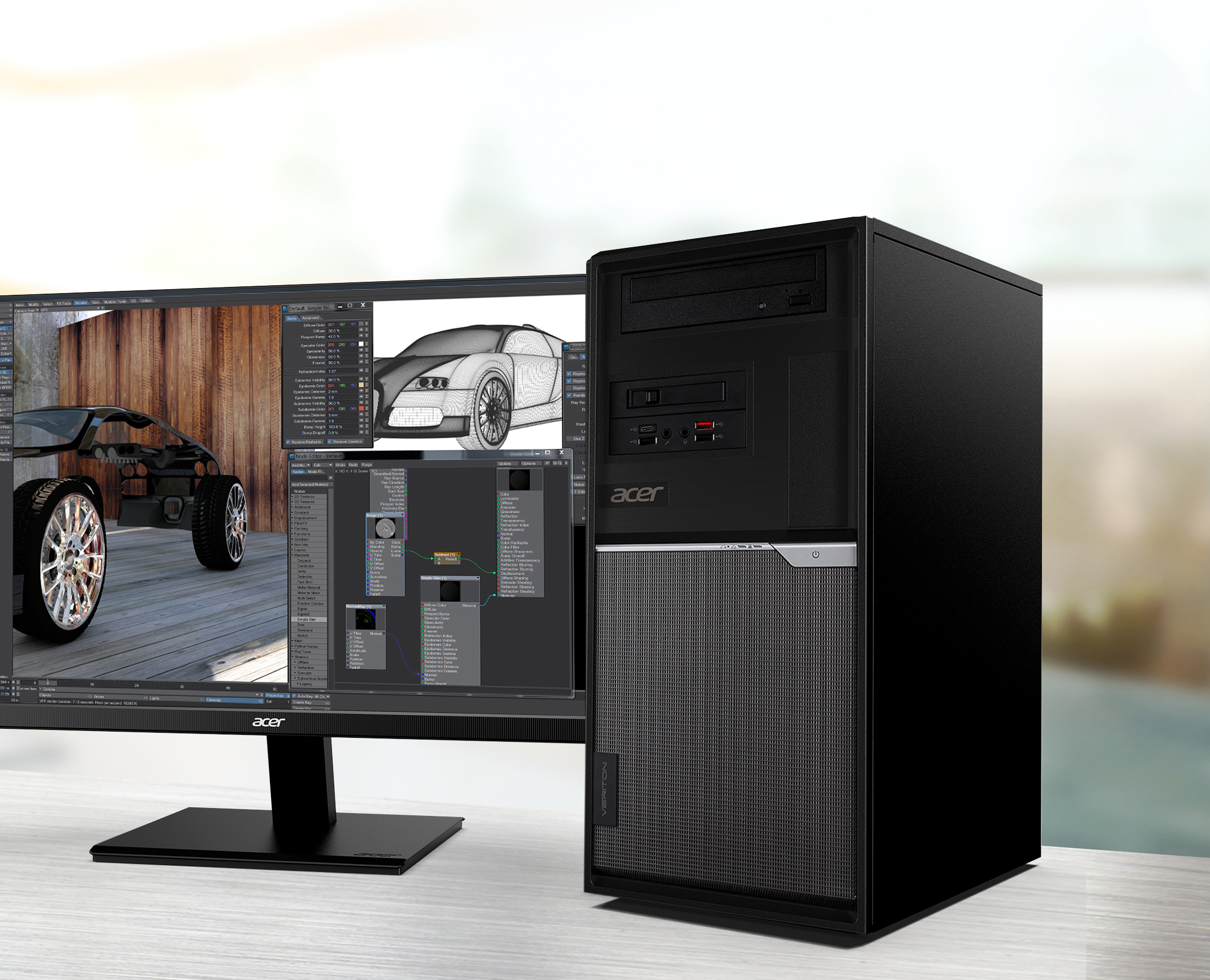 Acer Veriton K8 Workstation เวิร์กสเตชันคอมพิวเตอร์ Veriton K8 ขุมพลัง ...